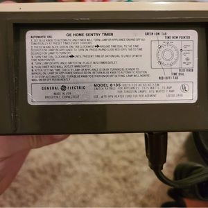 Other | Vintage 1973 Ge Collectors Manual Automatic Home Sentry Timer ...